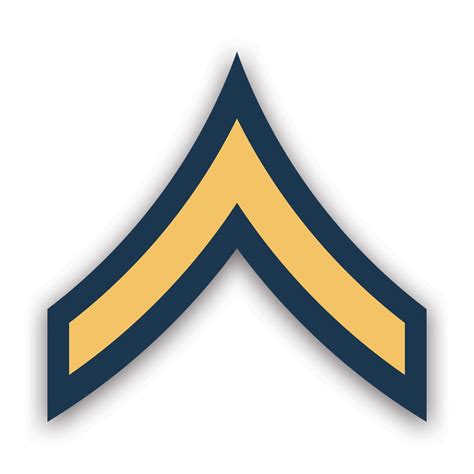 E 1 Private Insignia Sticker Decal American Made Uv Protected