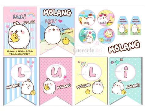 Kit Imprimible Personalizado Molang Mercadolibre