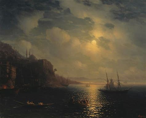 Moonlit Night On The Black Sea 1873 — Ivan Konstantinovich Aivazovsky