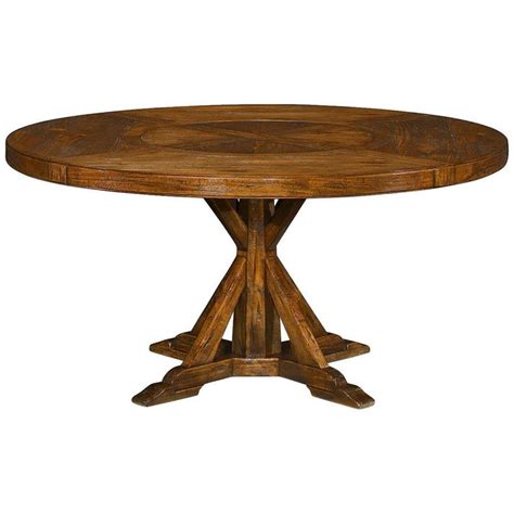 Rustic Round Dining Table Walnut