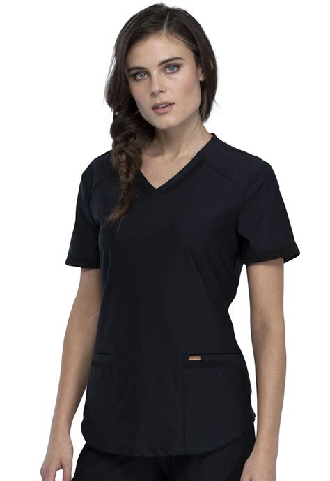 Cherokee Scrubs Form V Neck Top Ck840 Blk Black Free Shipping Ebay