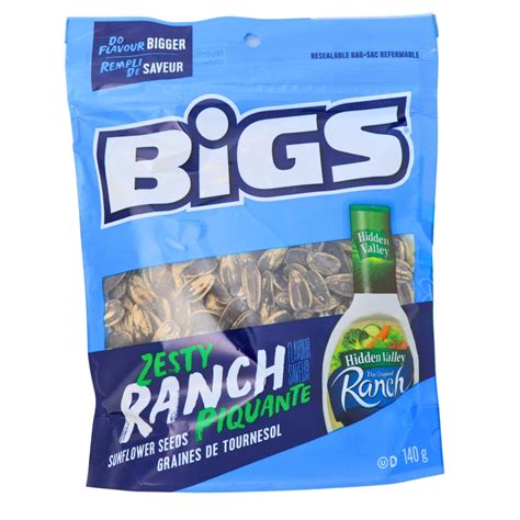 Bigs Zesty Ranch Sunflower Seeds 140 G Candy Funhouse Us