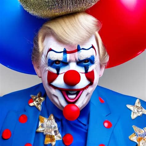 Donald Trump Dressed As A Clown Photo High Details Stable Diffusion