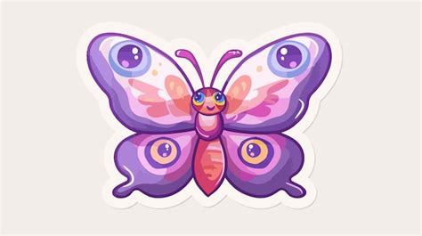 Cute Bug Icon Colorful Sticker Premium Ai Generated Vector