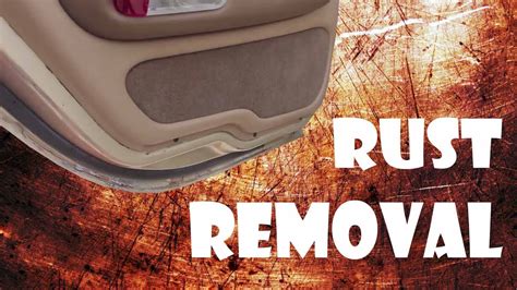 Removing Rust From Car Door Jams To Prevent Rust Spread Youtube