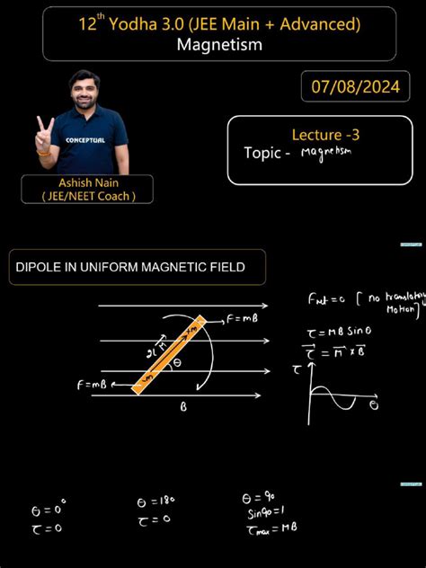 12th yodha batch 3 0 l 3 magnetism pdf