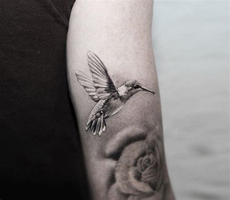 Realistic Hummingbird Tattoos