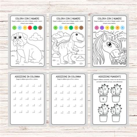 Schede Addizioni Prima Elementare • Edudoro