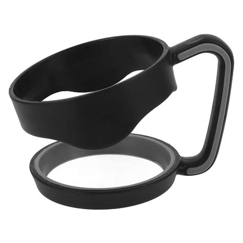 Pbpbox Mug Grip Handle Black Plastic Anti Slip For Office Use 1pcs
