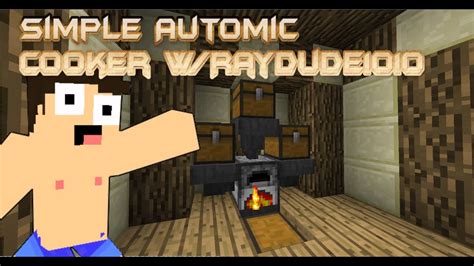 How To Make An Automatic Cooker In Minecraft 15 Youtube
