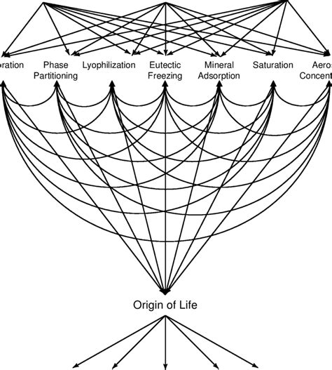 Schematic Diagram Of The Presumed Sources Of Prebiotic Compounds The