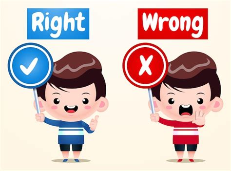 Premium Vector Cute Girl Cartoon Example Of Opposite Word Antonym In