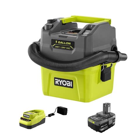 Ryobi One V Cordless Gal Wet Dry Vacuum Kit With Ah Battery And Charger Greens Artofit