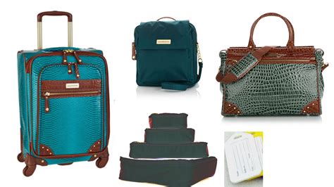 Samantha Brown 5 Piece Classic Luggage Set 21 Upright Dowel Bagplus