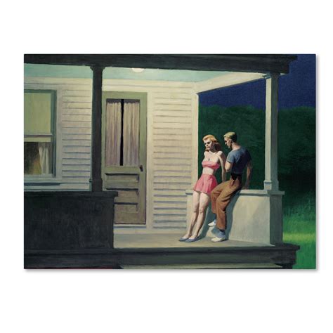 Vault W Artwork Summer Evening By Edward Hopper Print On Wrapped