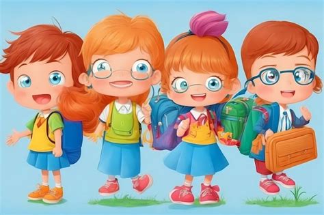 Premium Photo A Drawing Of A Cartoon Character With A Girl Wearing