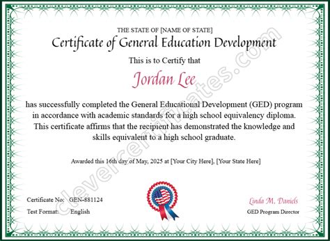 Ged Certificate