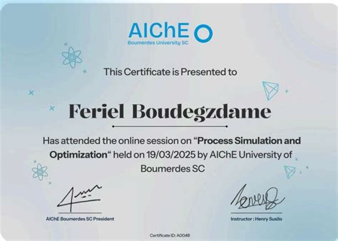 Processsimulation Optimization Chemicalengineering Aiche