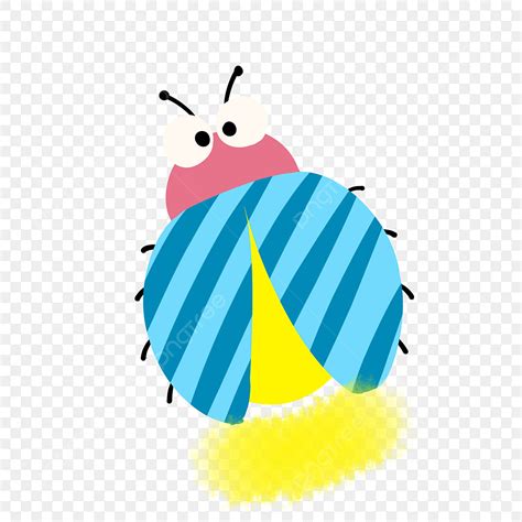 Cartoon Small Insect Ladybug Small Bug Flying Insect Cartoon Bug Colored Ladybug Png