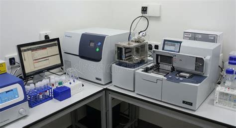 Laboratory Setup With Various Analytical Instruments Including A