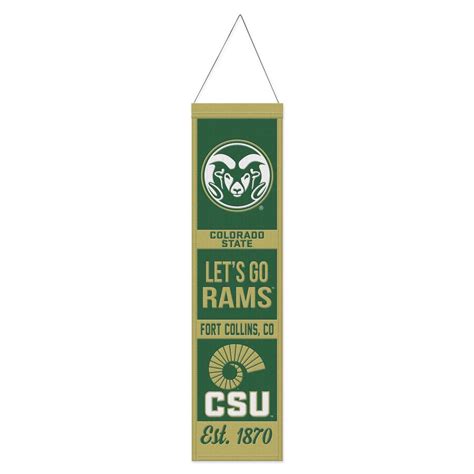 Wincraft Colorado State Rams 8 X 32 Wool Evolution Banner Multicolor