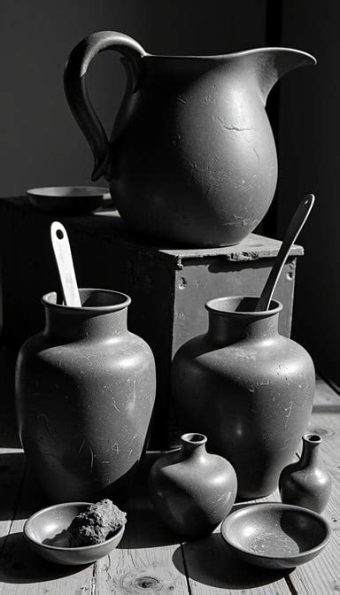 Free Ceramic Still Life Image Pottery Ceramic Monochrome Download