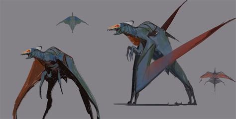 Jurassic World Rebirth Concept Art Reveals Alternate Mutadon Designs