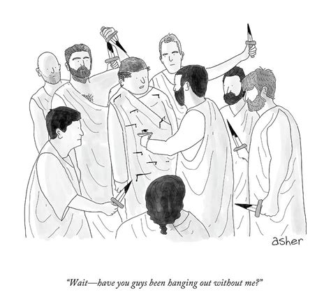 Guys Hanging Out Drawing By Asher Perlman Fine Art America