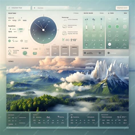 Premium Ai Image Web Dashboard Weather Weather Forecasting Dashboard Tabbed Layout Visually