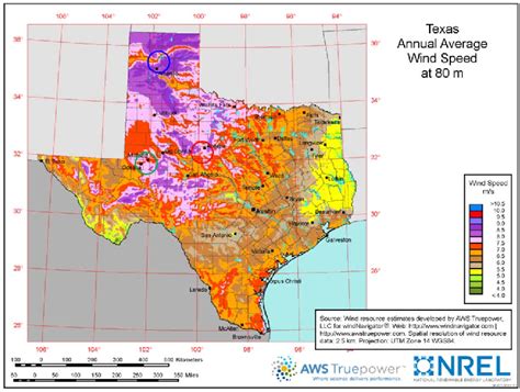 Annual Average Wind Speed In Texas [20] Download Scientific Diagram