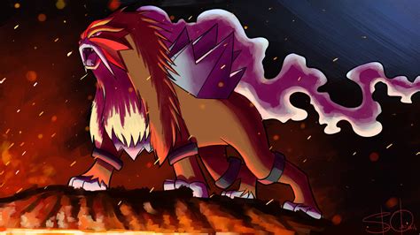 Entei By Superninjadeluxe On Deviantart