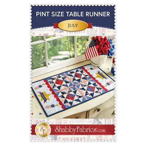 Pint Size Table Runner Series July Pattern Pdf Download Shabby