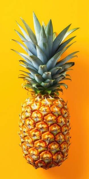 Premium Ai Image A Pineapple With A Green Stem