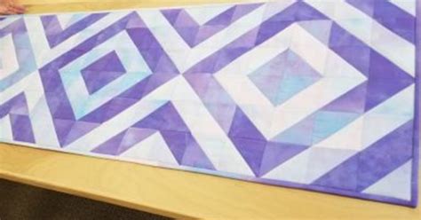 Quick One Fabric Runner Quilt Tutorial For Beginners
