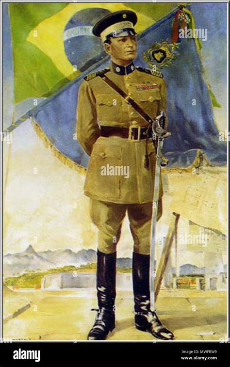 English Painting Of The Brazilian Marshall Jose Pessoa Cavalcanti De
