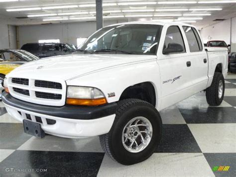 2000 Bright White Dodge Dakota Sport Crew Cab 4x4 1532215 Photo 18