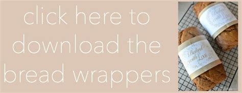 Bread Wrappers Free Printable Wrappers Pumpkin Bread Recipe Printables