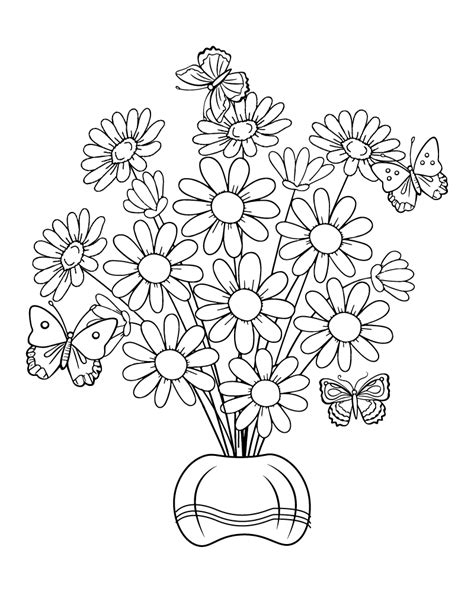 Daisy Coloring Page