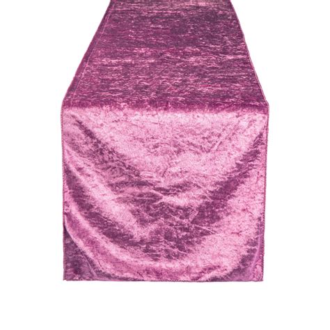 Velvet Table Runner Violet Cv Linens