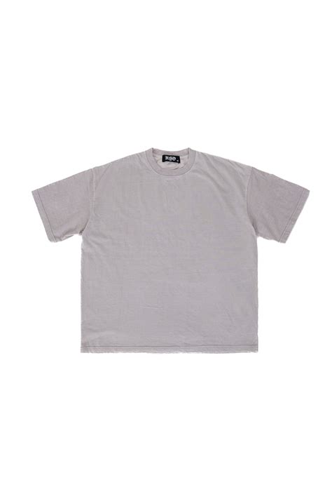 Washed Box Tee In Gray Hso