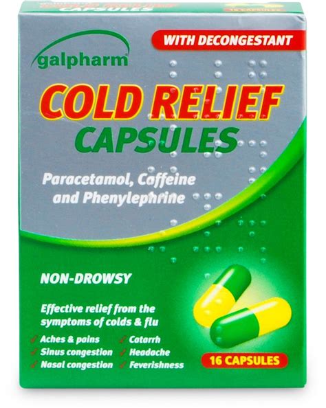 Galpharm Cold Relief 16 Capsules Medino