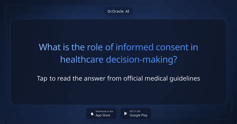What Is The Role Of Informed Consent In Healthcare Decision Making