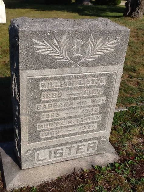 Barbara Thomas Lister 1863 1942 Find A Grave Memorial