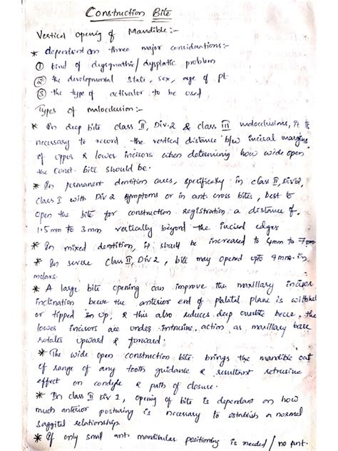 Construction Bite In Orthodontics Pdf