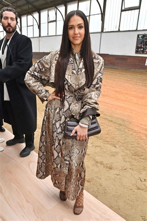 Jessica Alba At Stella Mccartney Womenswear Fall Winter 2023 2024 Show