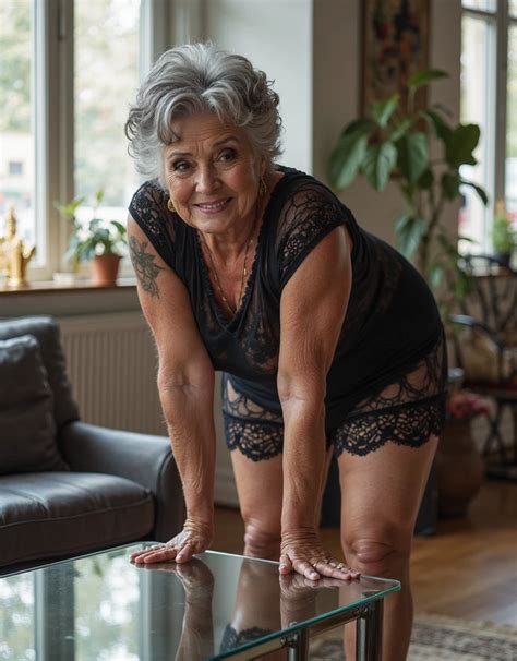 An Older Woman 80years Old Older 1 Plus Size Model Chubby Seaart Ai