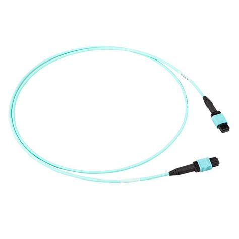 Multimode Om4 Mpo To Mpo Trunk Cable 12 Fiber Female Type B Lszh 50m 164ft