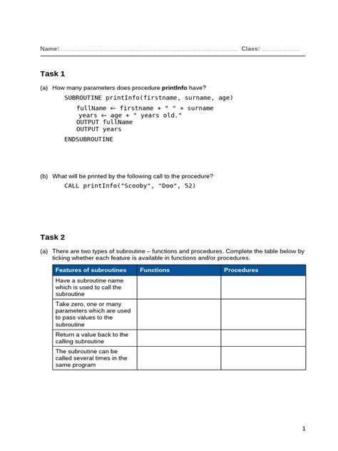 81 Worksheet 5 Los Las Los Las Los Las Lo Pdf Parameter Computer