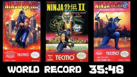 [world Record] Ninja Gaiden Trilogy Nes Speedrun In 35 48 Youtube