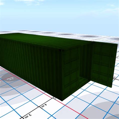 Second Life Marketplace Green Opening Container